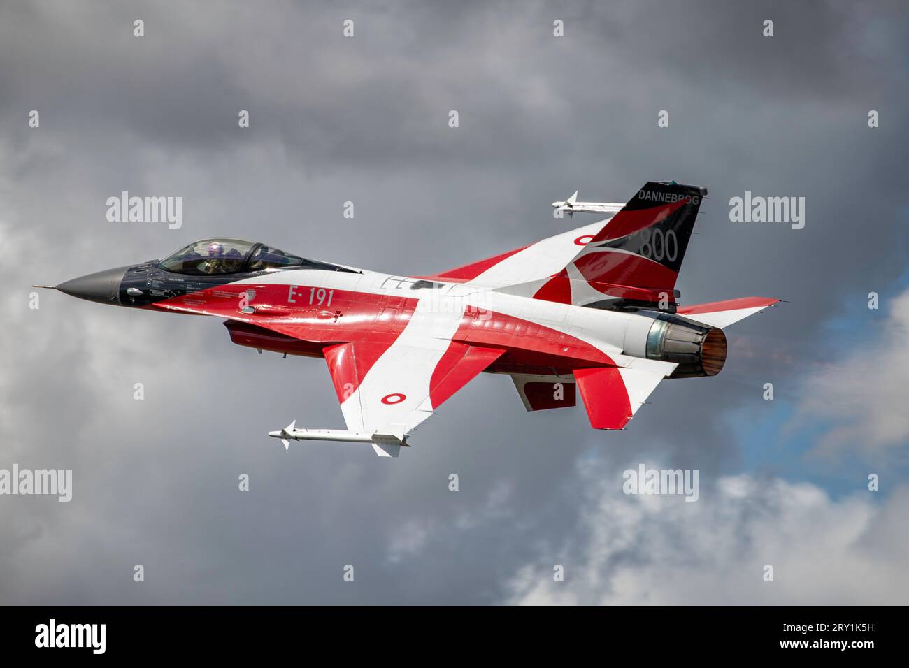 Royal Danish Air Force F-16A Block 10 MLU E-191 Eskadrille 727 with ...