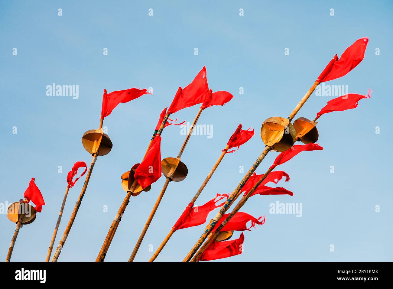 Red national flags hi-res stock photography and images - Alamy