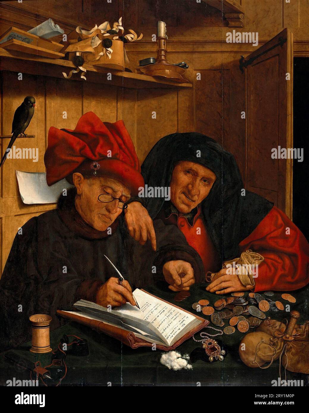 Quentin Massys (1466-1530) - The two tax collectors 115x93 Stock Photo ...
