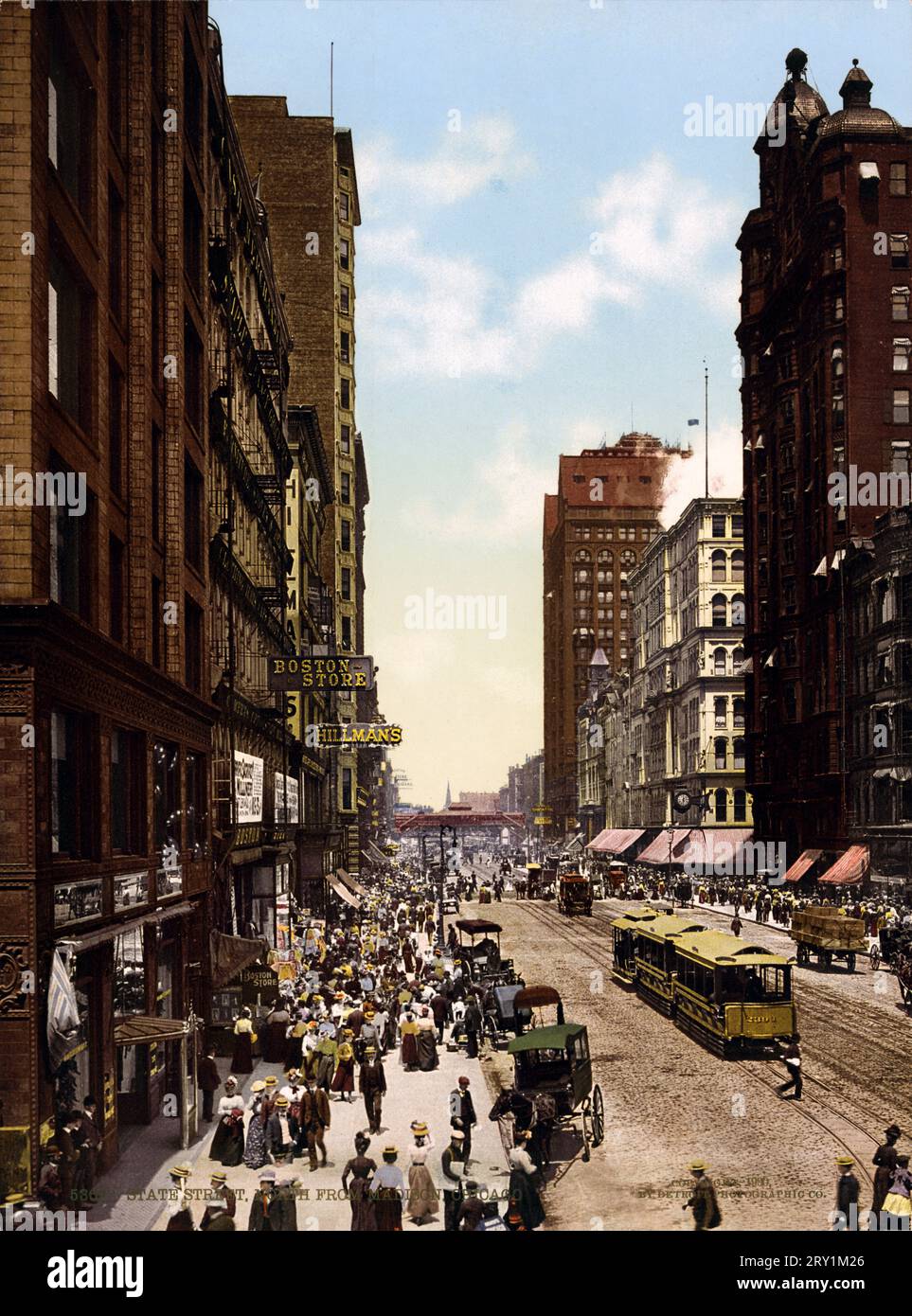 Chicago street 1900 hi-res stock photography and images - Alamy