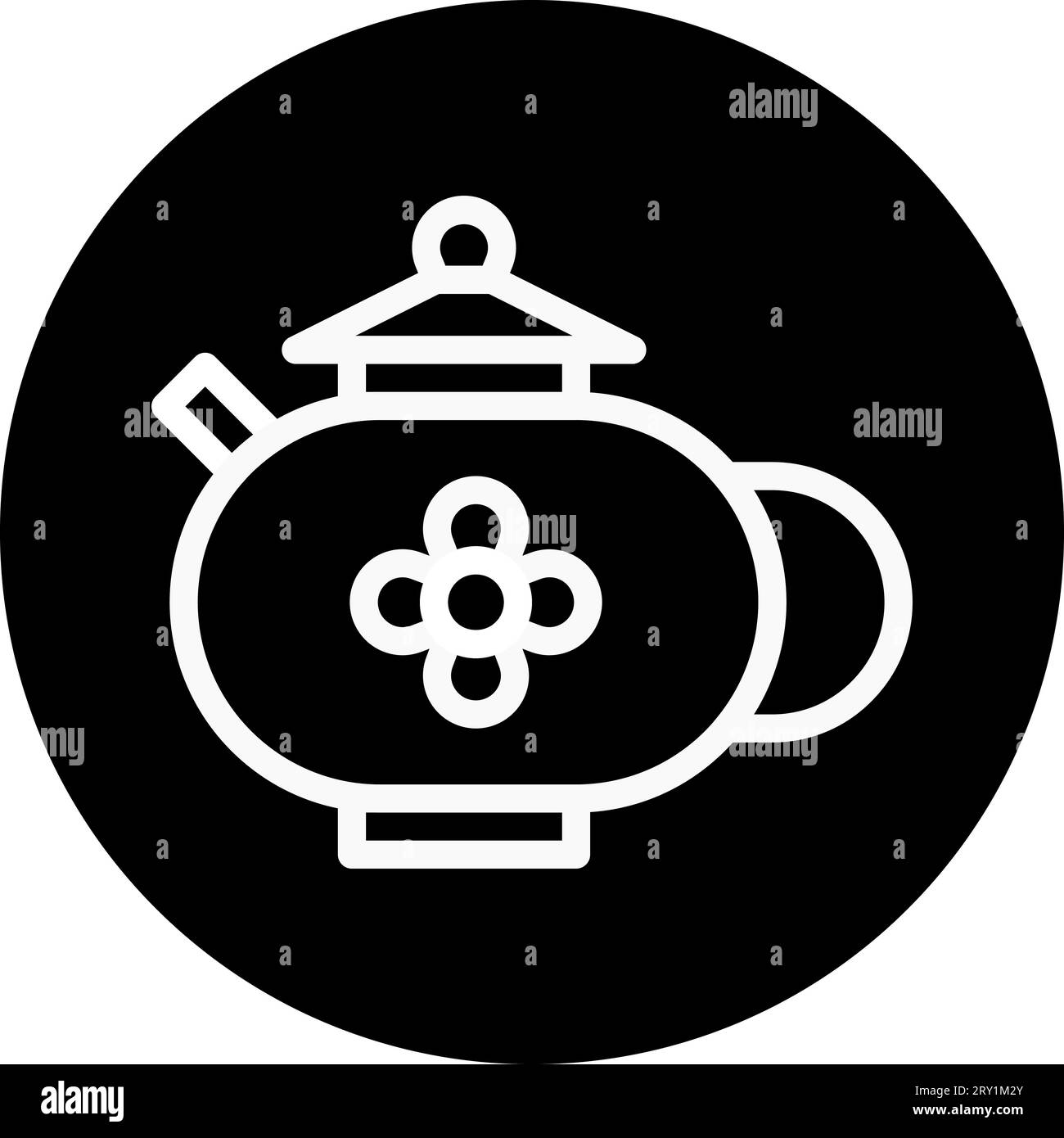 Traditional japanese tea kettle Black and White Stock Photos & Images ...