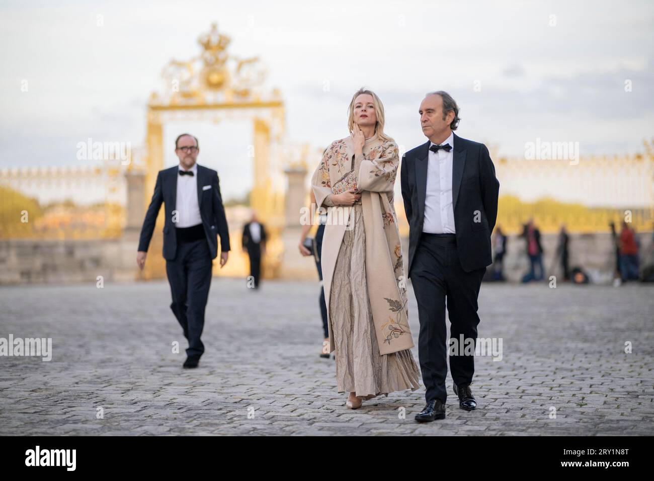 Delphine Arnault and Xavier Niel at the state banquet at the Palace of ...