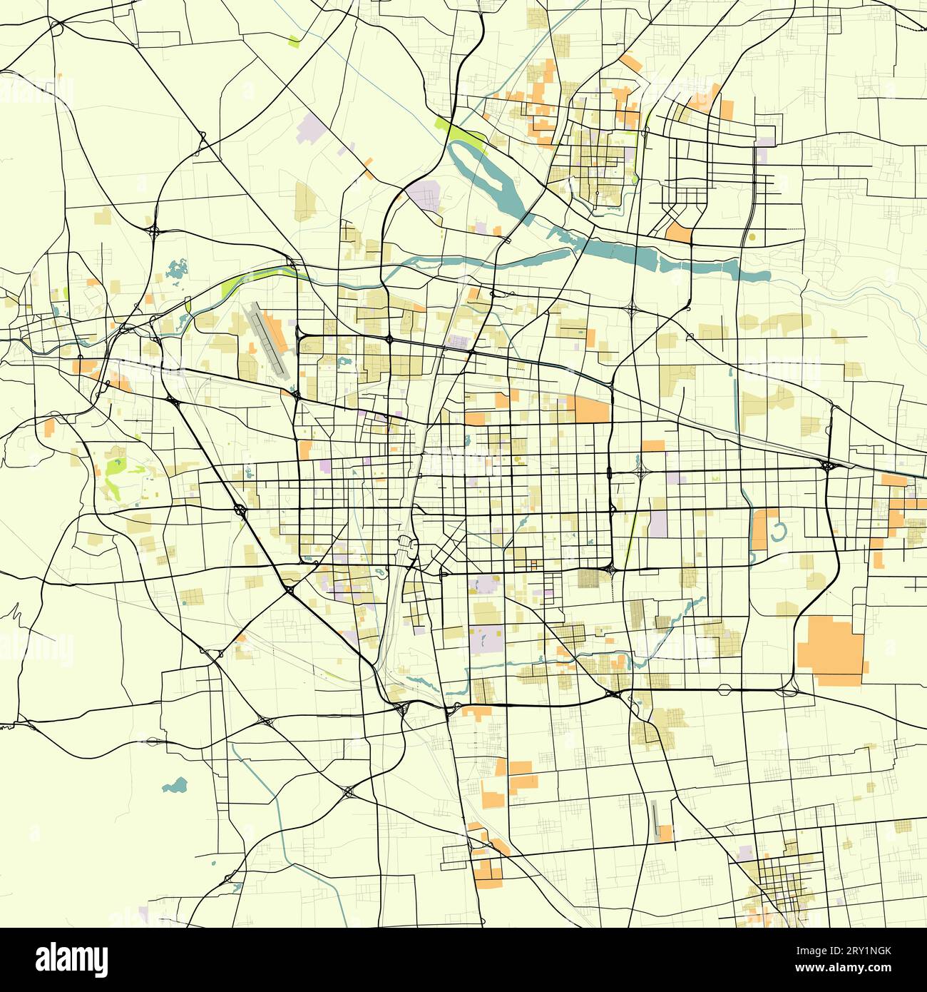 Map of shijiazhuang hi-res stock photography and images - Alamy