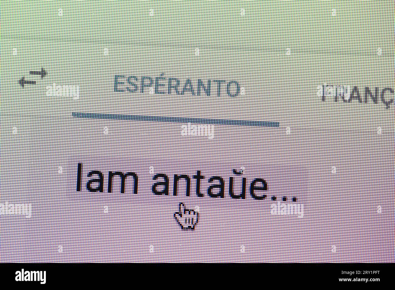 Universal language esperanto hi-res stock photography and images - Alamy