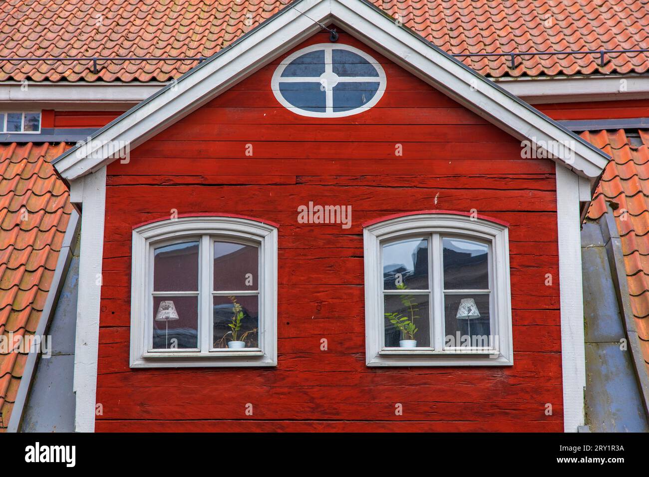 Europe, Scandinavia, Sweden.. Norrköping. Old red house Stock Photo - Alamy