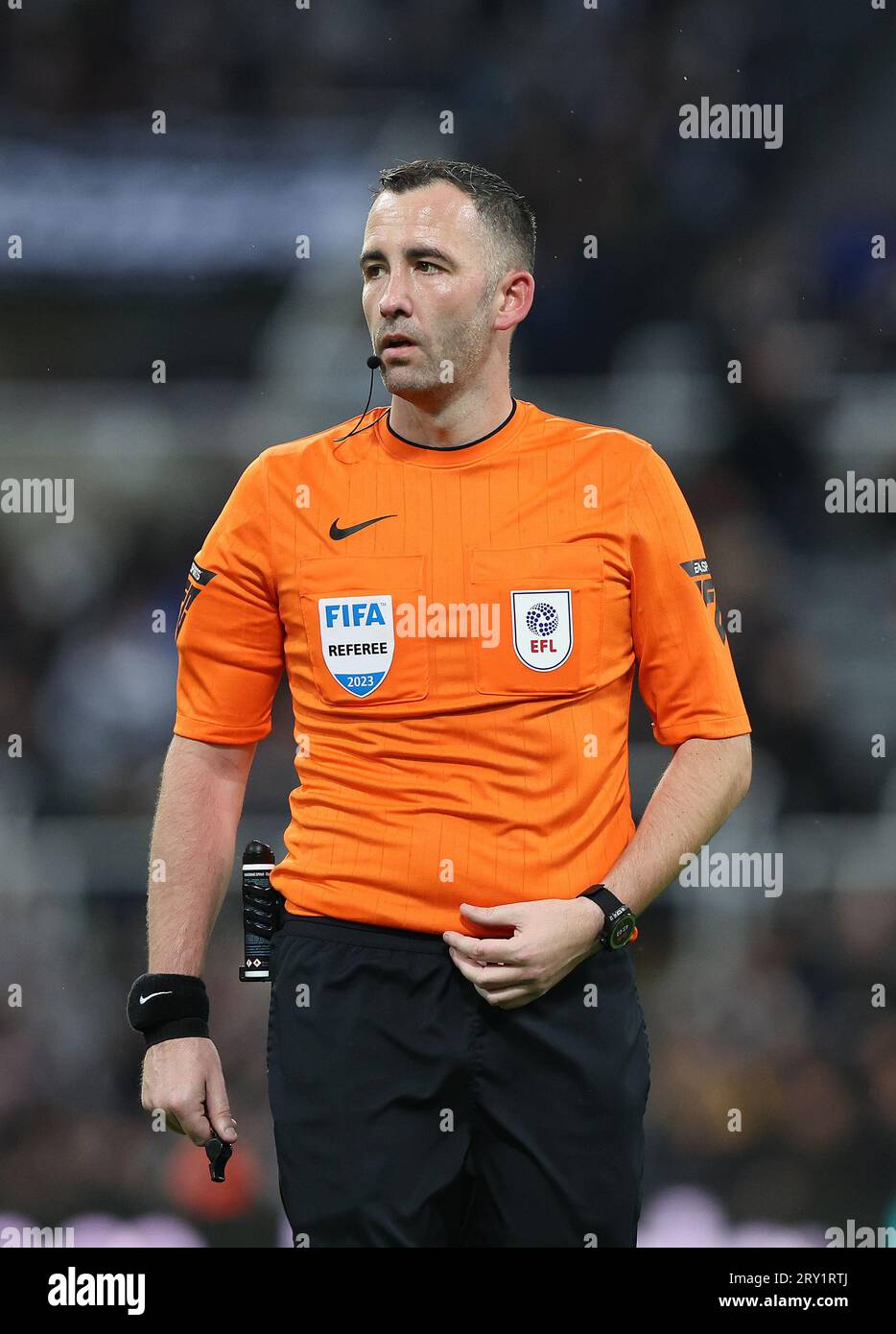 Newcastle Upon Tyne, England, 27th September 2023. Referee Chris ...