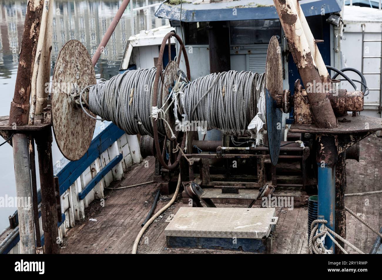 Trawler net winch hi-res stock photography and images - Alamy