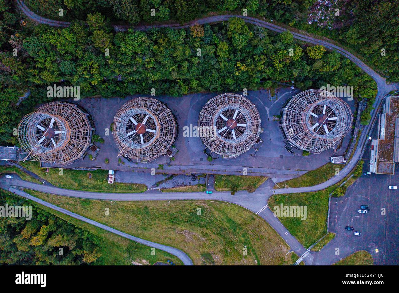 Switzerland, canton of Valais, thermal power station of Vouvry, factory ...