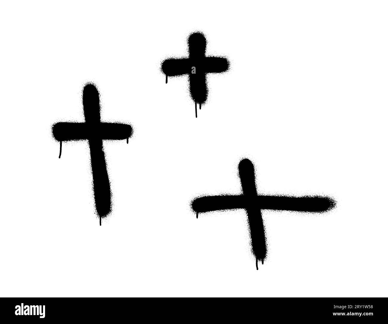 Graffiti religious cross christianity hi-res stock photography and ...