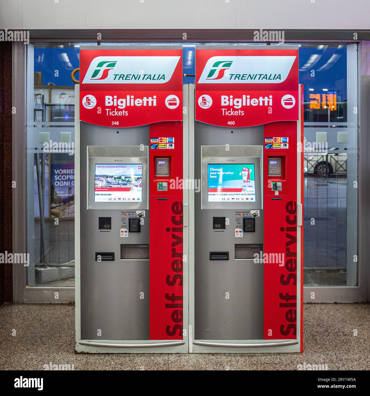 December 20, 2022 in Rome, Italy: Getting Tickets For Leonardo Express ...