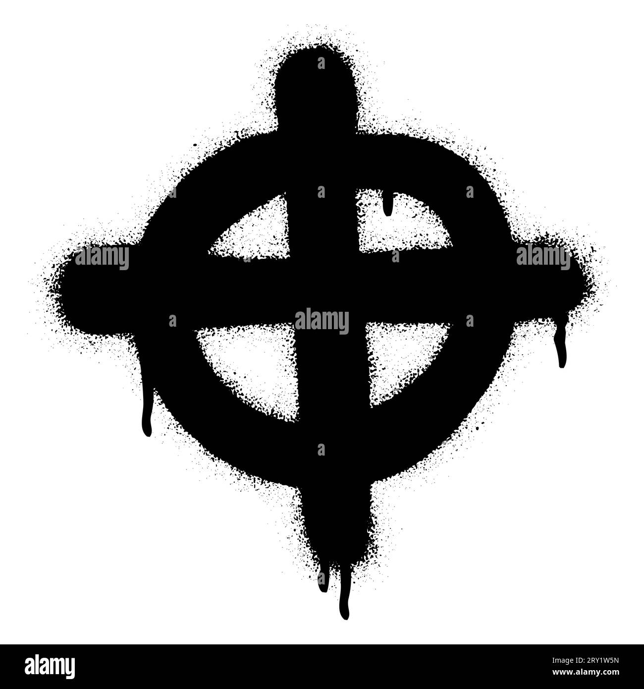 Graffiti religious cross christianity hi-res stock photography and ...