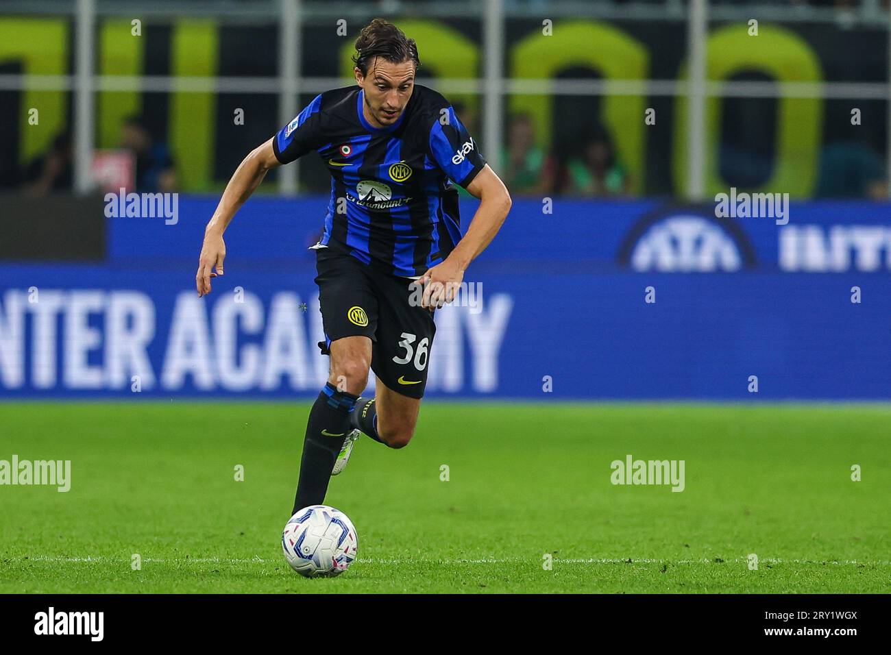 Matteo Darmian of FC Internazionale seen in action during Serie A 2023/ ...