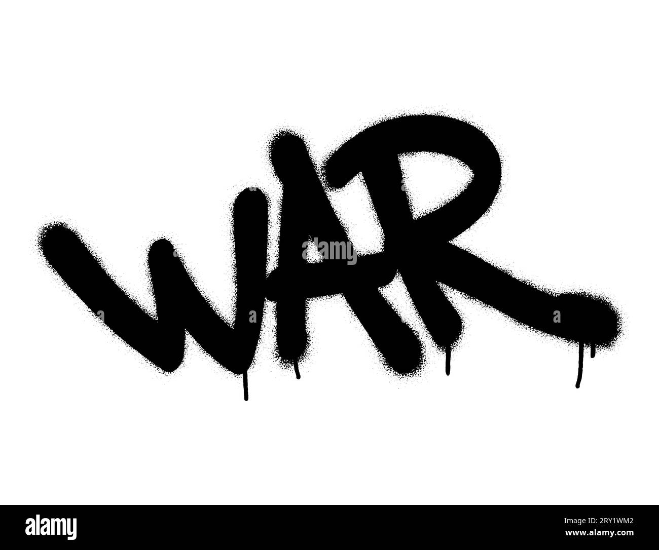 Spray Graffiti Quote War Over White Background Stock Vector Image And Art