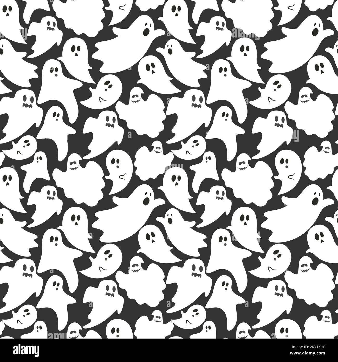 Cute halloween ghost pattern background Stock Vector Image & Art - Alamy