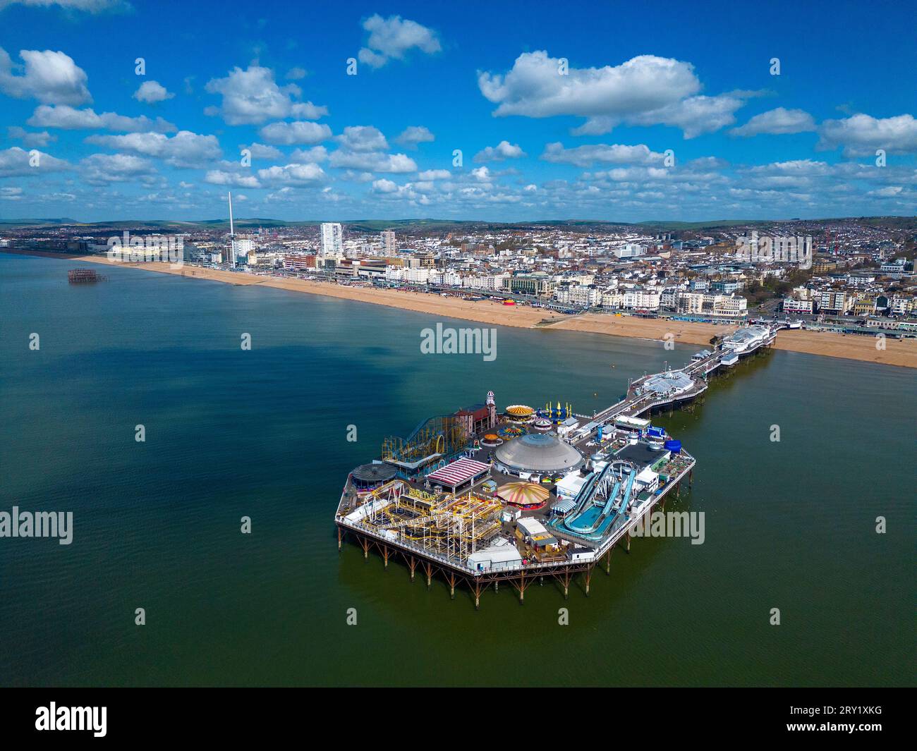 Aerial view brighton beach hi-res stock photography and images - Alamy