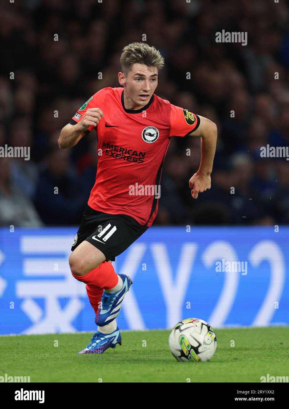 London, England, 27th September 2023. Billy Gilmour of Brighton during ...