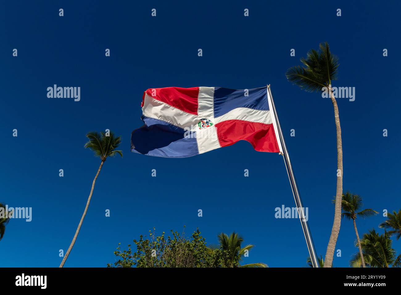 Dominican Republic, flag Stock Photo - Alamy