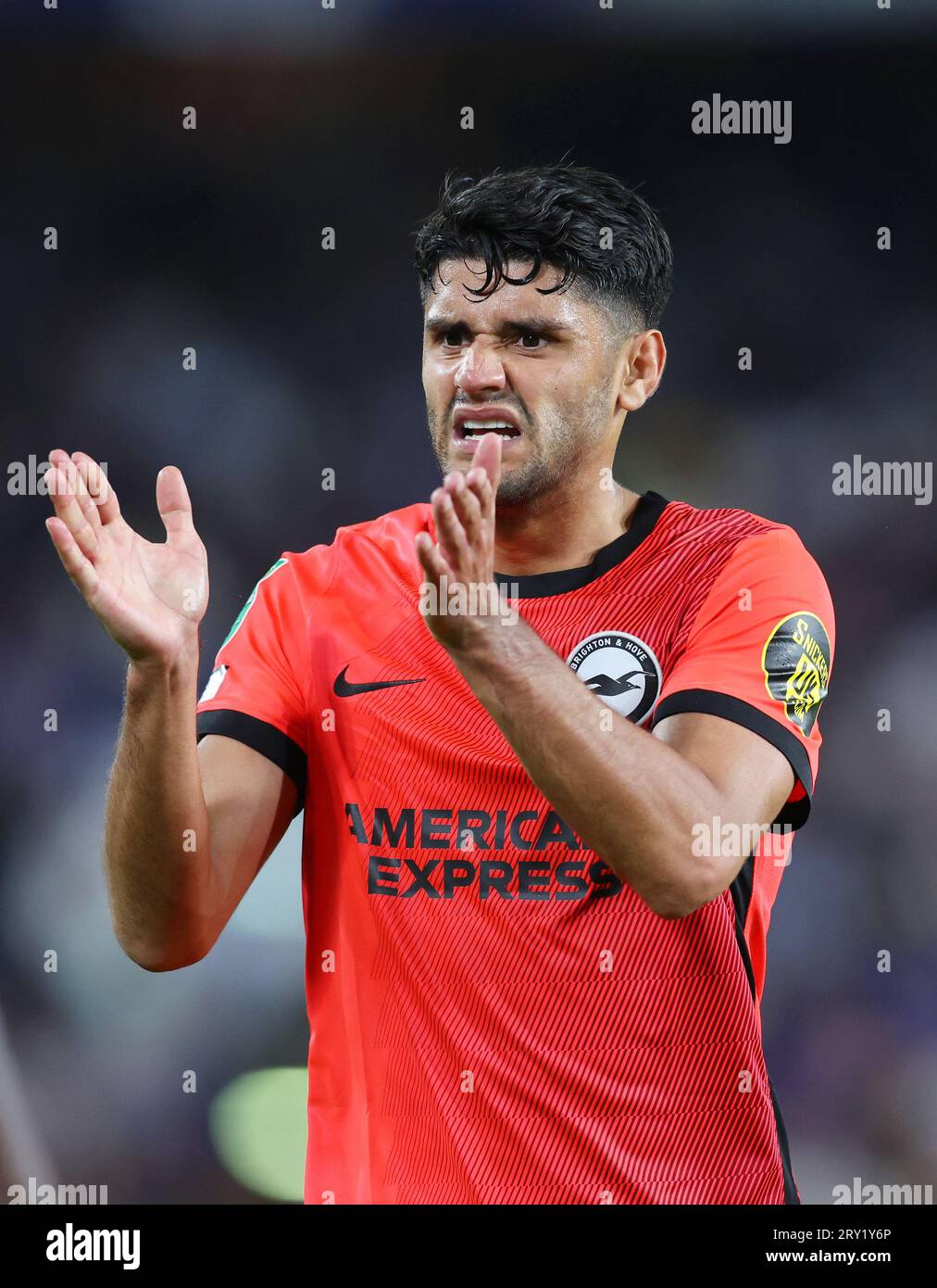 London, England, 27th September 2023. Mahmoud Dahoud of Brighton during ...