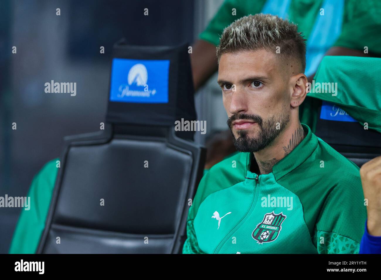 Samu Castillejo of US Sassuolo looks on during Serie A 2023/24 football ...