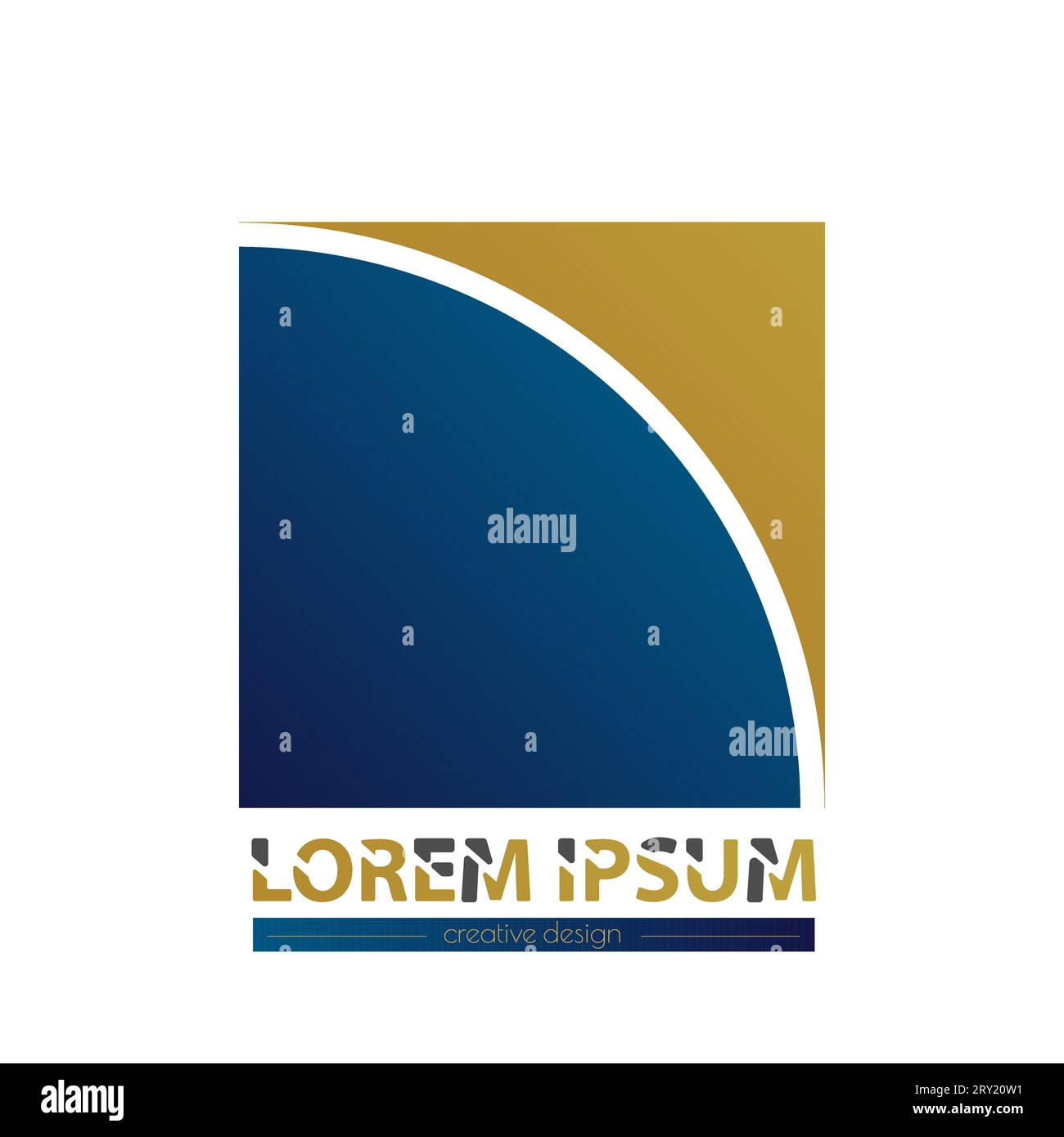 Company logo. Composite square. Template for a brand, sticker. Business ...