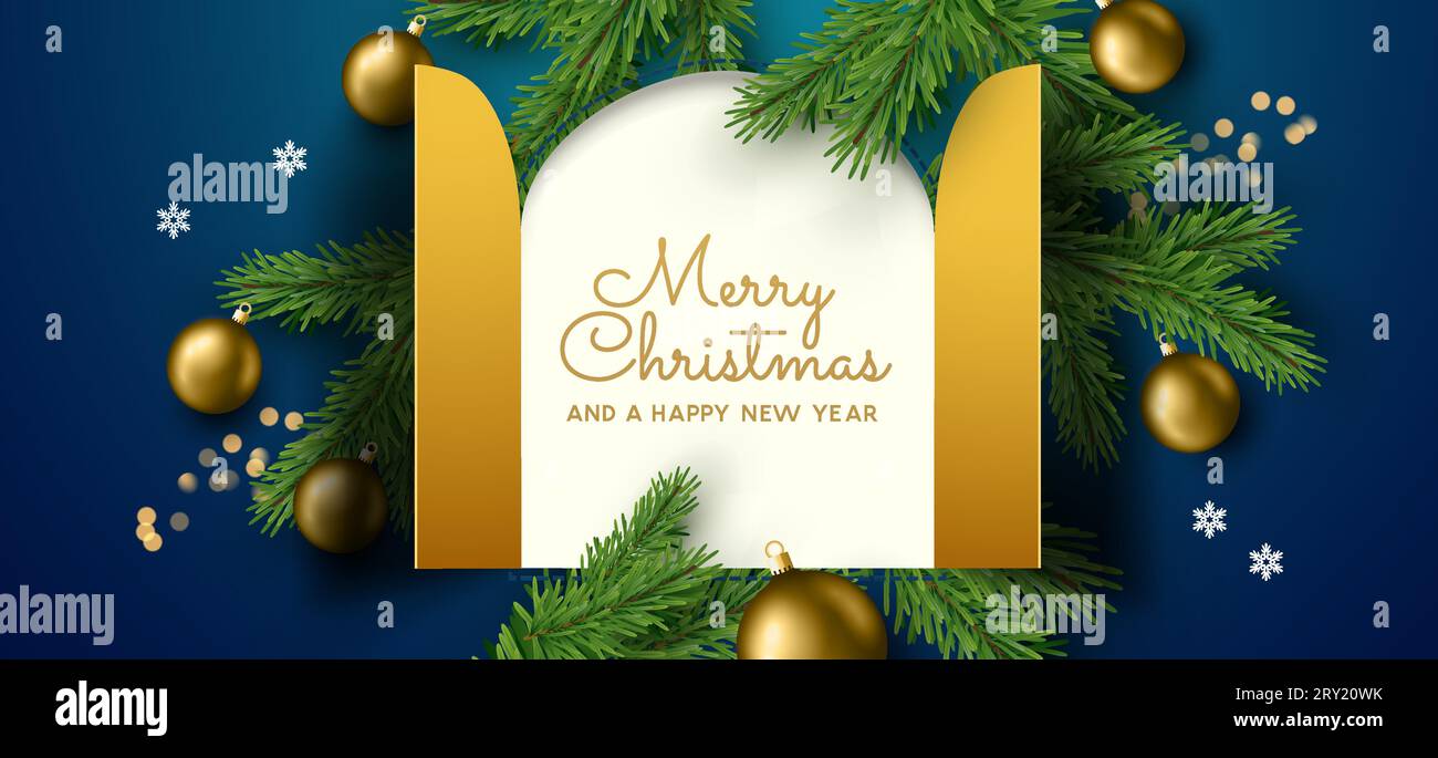 Christmas Advent calendar door opening to reveal a message. Vector ...