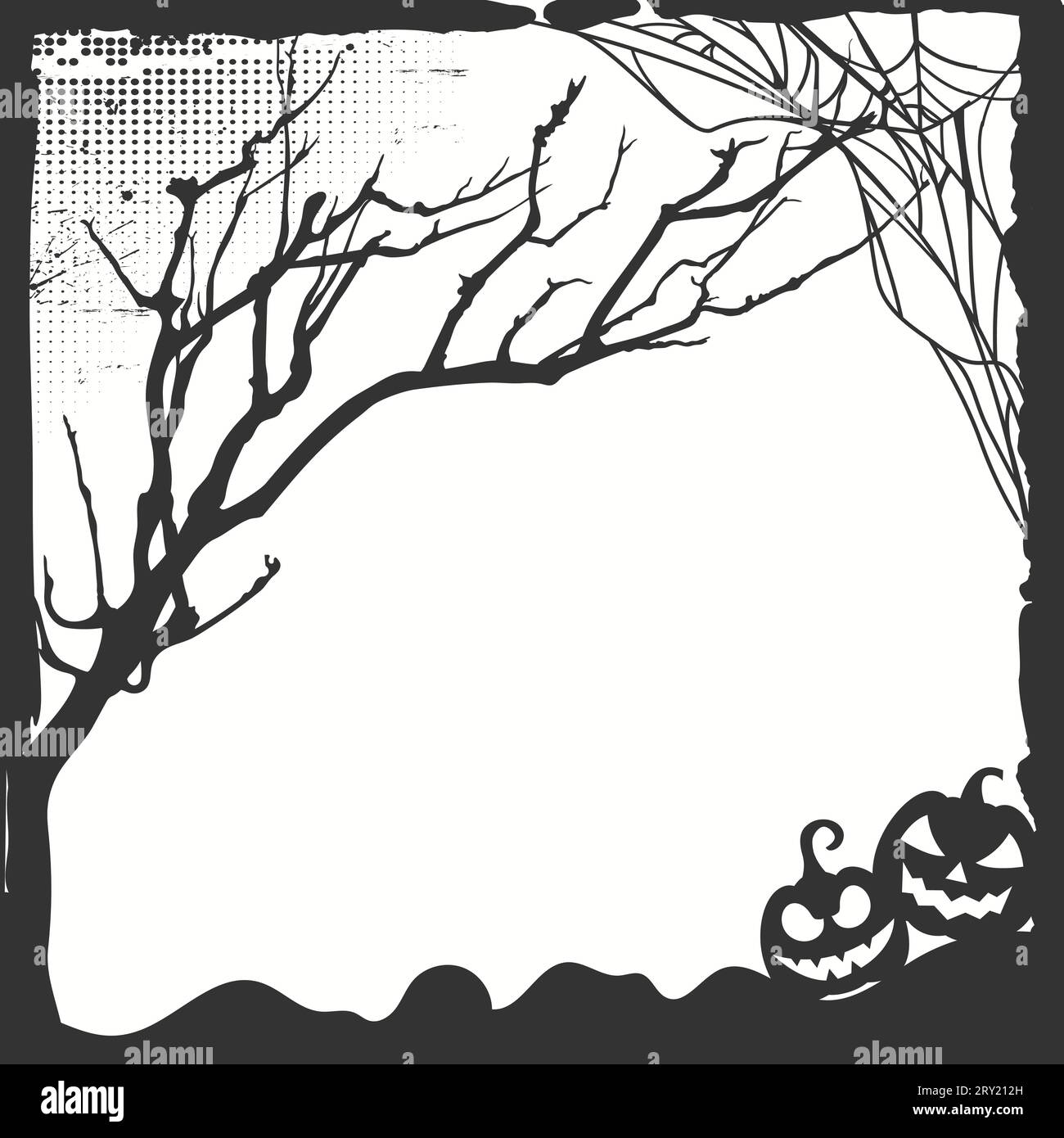 Black And White Halloween Borders