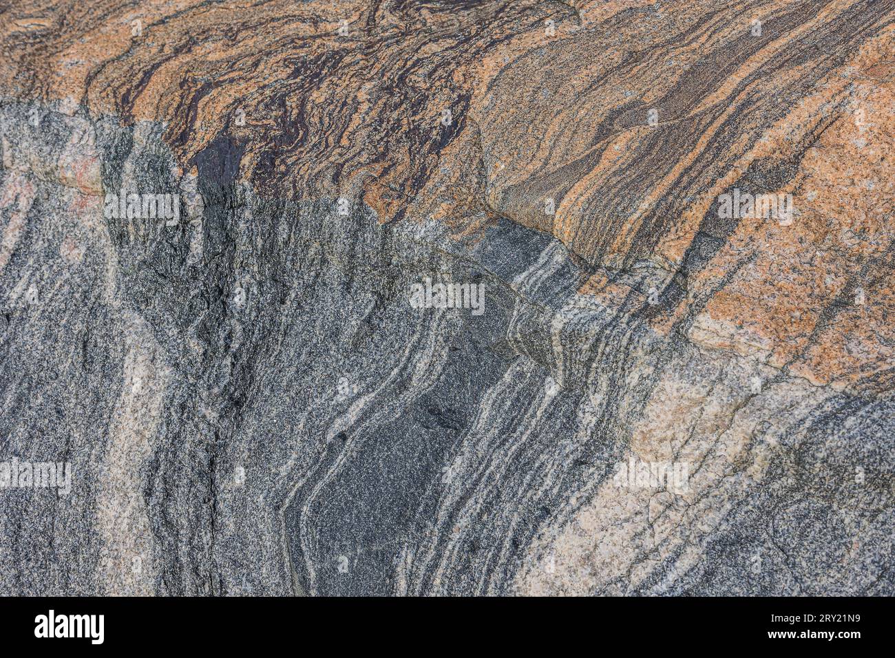 Pattern background of granite stone. Color interruption with wavy line ...