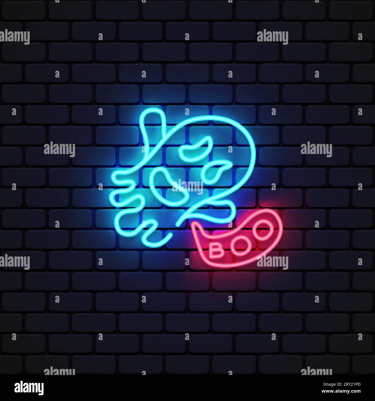 Ghost on wall Stock Vector Images - Alamy
