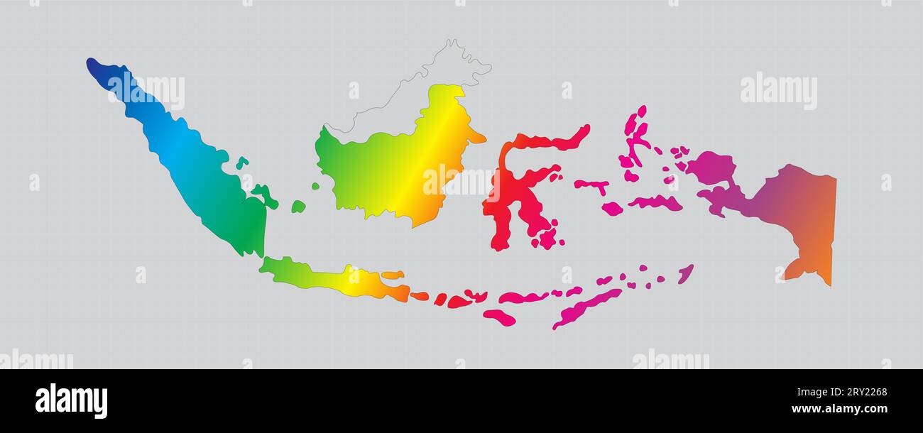 Map of indonesia Cut Out Stock Images & Pictures - Alamy