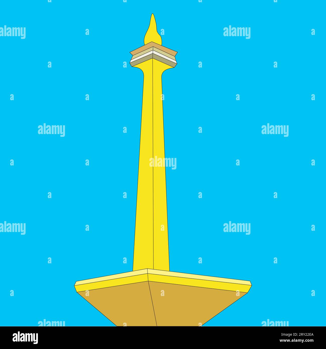 Monumen Nasional (Monas Stock Vector Image & Art - Alamy
