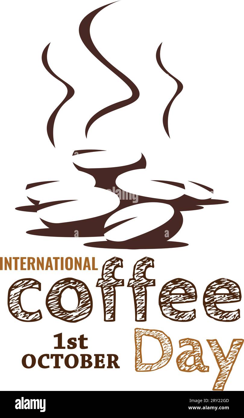International coffee day vector illustration. international coffee day ...
