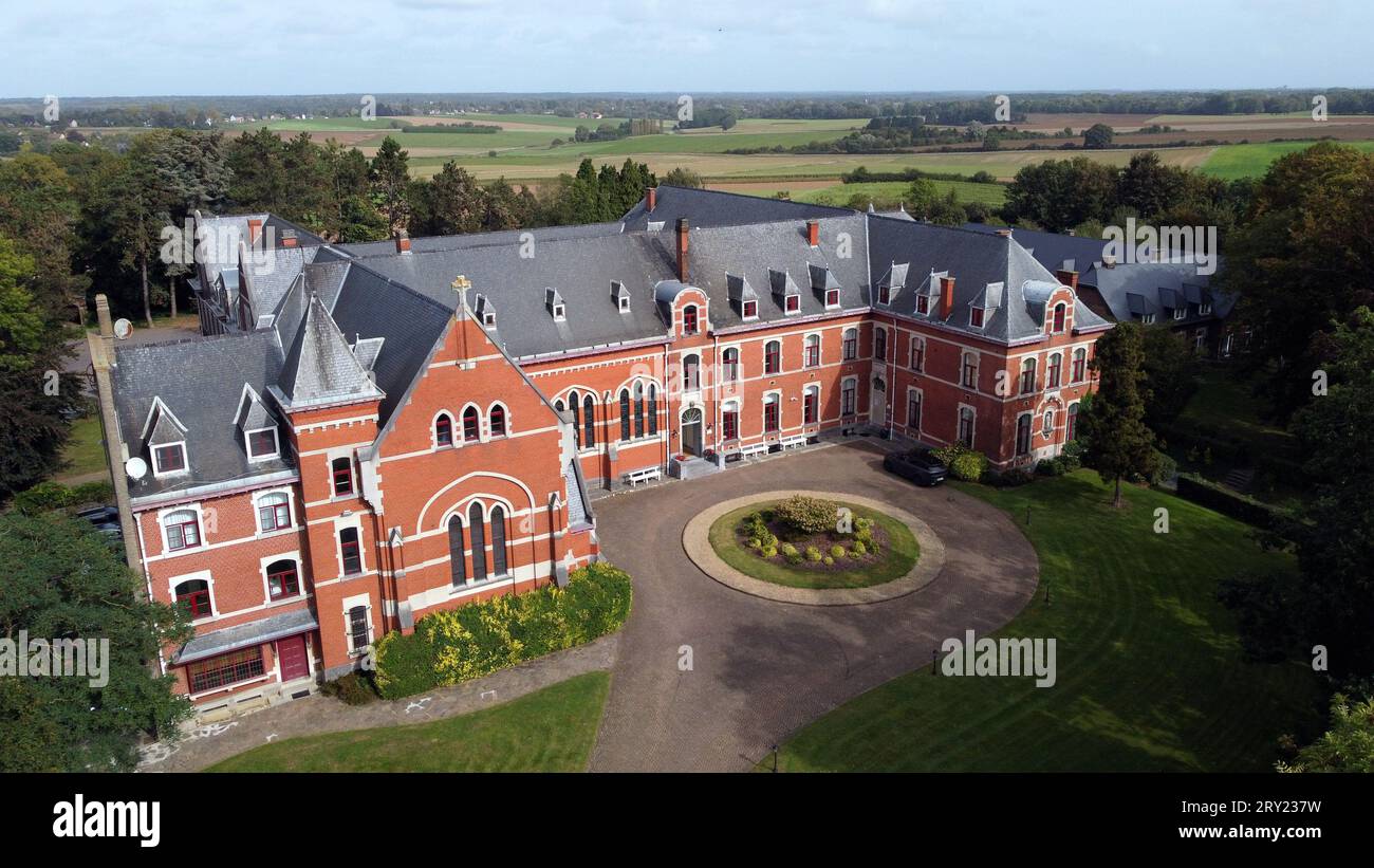 Illustration drone picture shows the Fichermont, a former Dominican ...