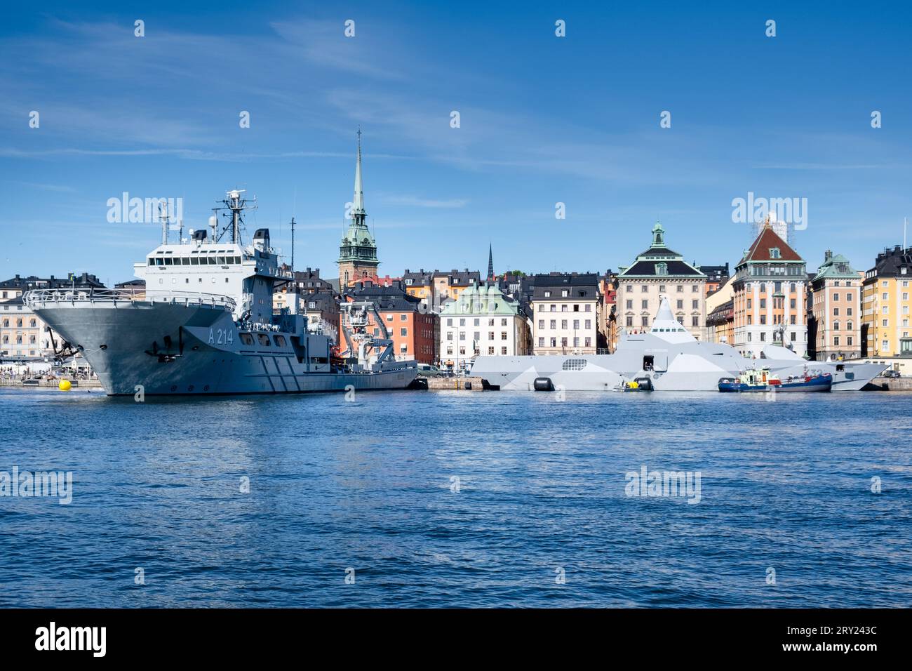 Swedish Navy ships HSwMS HSwMS Helsingborg (K32) Visby Class corvette ...