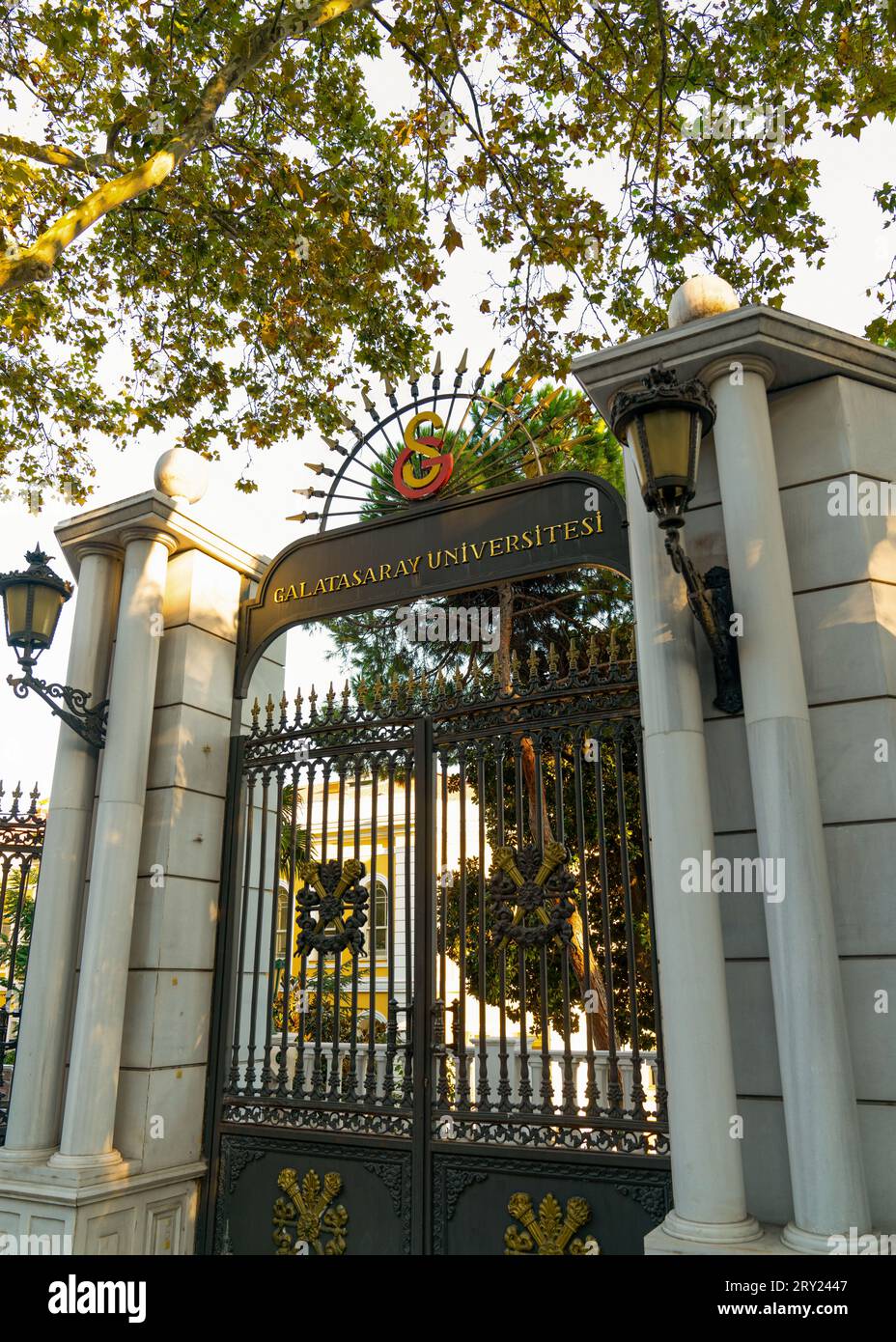 Istanbul Turkey September 16 2023 Entrance Door Of Galatasaray University Building At