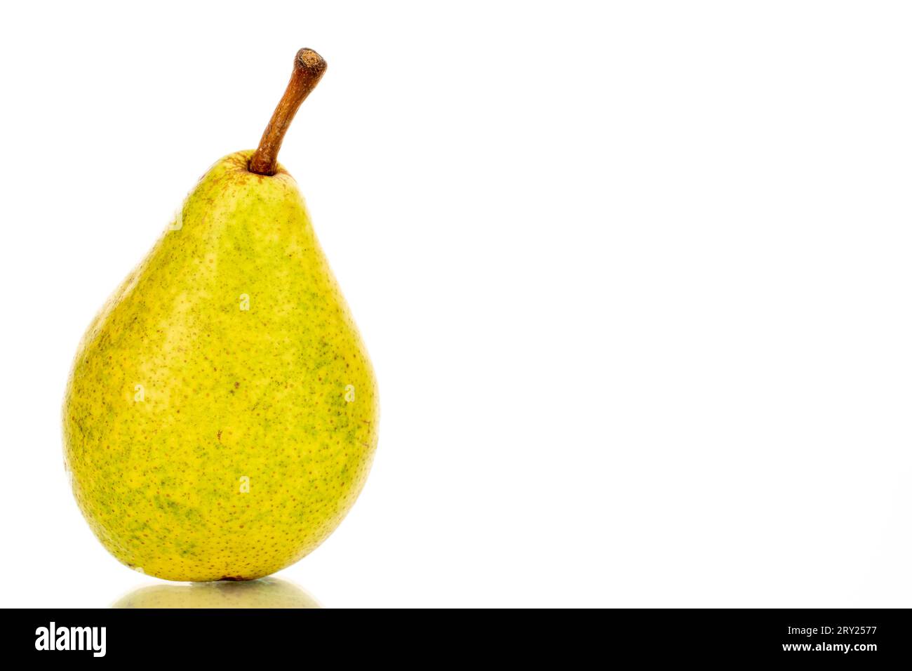 One yellow ripe pear Cut Out Stock Images & Pictures - Alamy