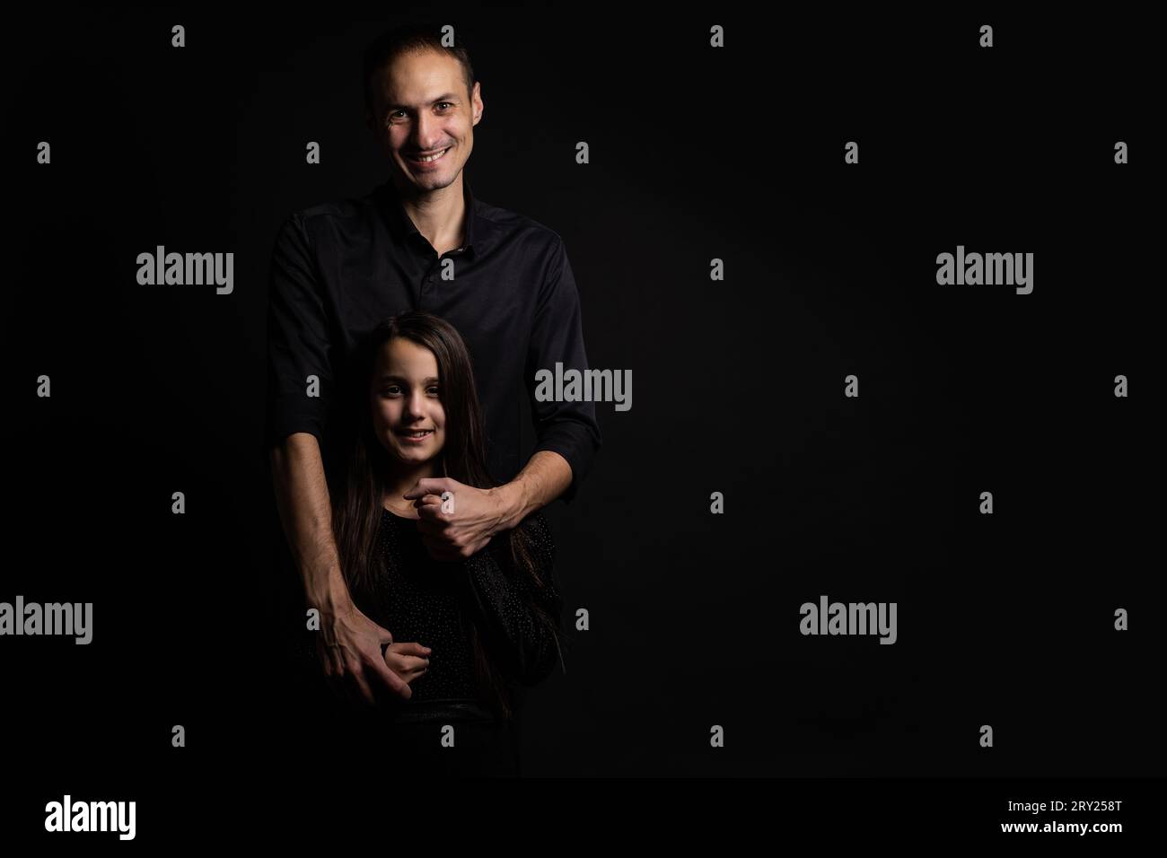 Loving Indian daddy embracing cute little adorable daughter. concept ...