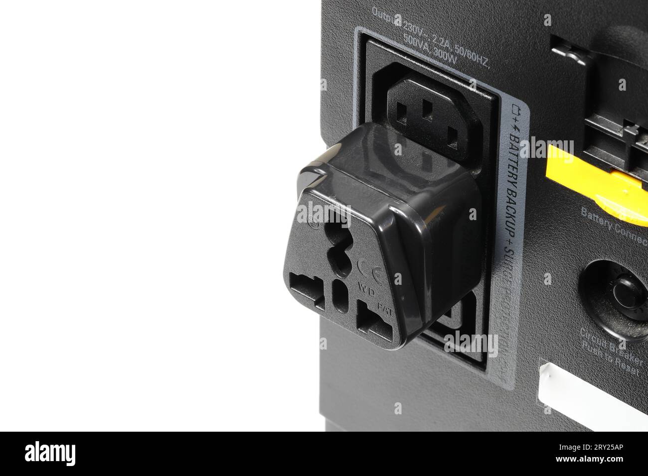 Electricity sockets IEC 60320 C13 on back of UPS Stock Photo - Alamy