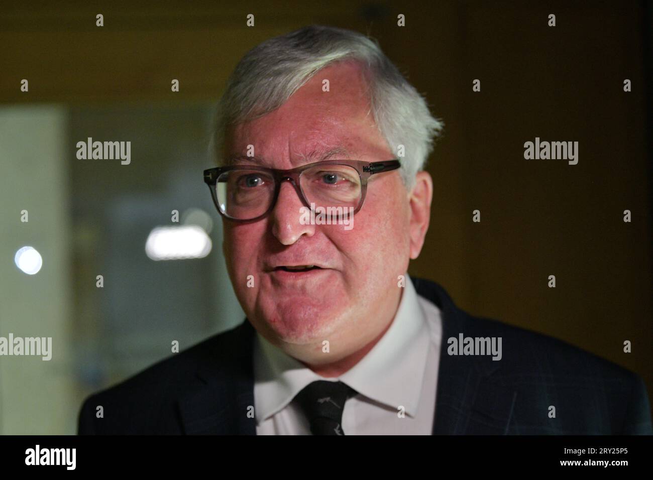 Edinburgh Scotland, UK 28 September 2023. Fergus Ewing MSP following ...