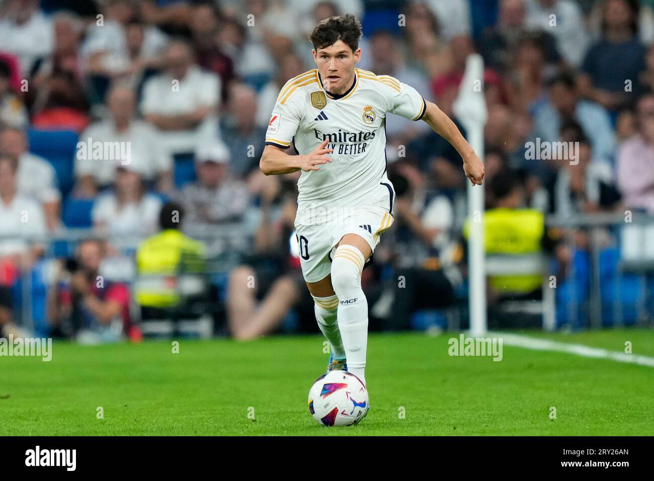 Fran Garcia of Real Madrid CF during the La Liga match between Real ...