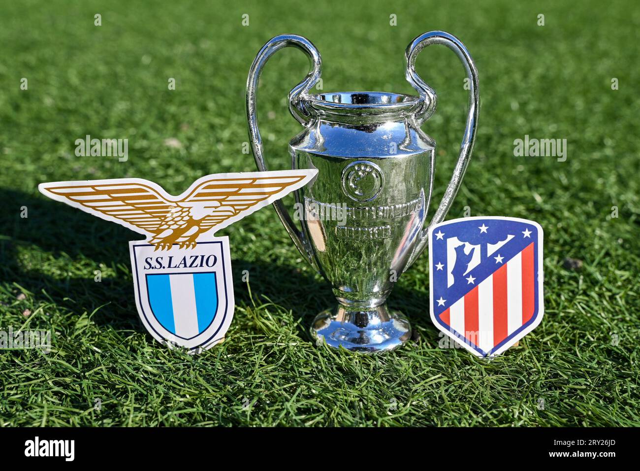 Uefa champions league emblems lazio hi-res stock photography and images ...
