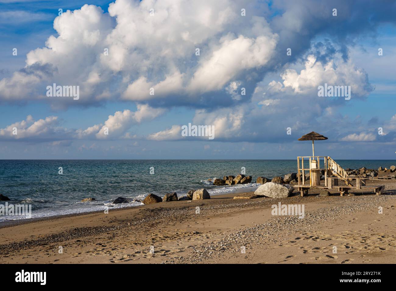 Beach in Spadafora, north-eastern Sicily, Italy Stock Photo - Alamy