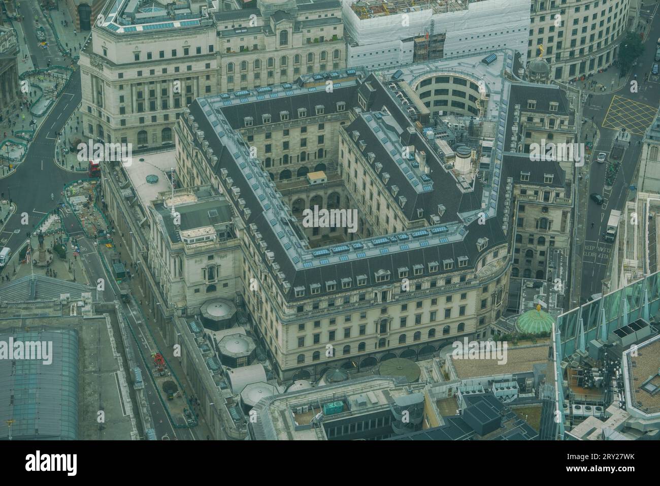 London UK. 28 September 2023. A view of The Bank of England buildings ...