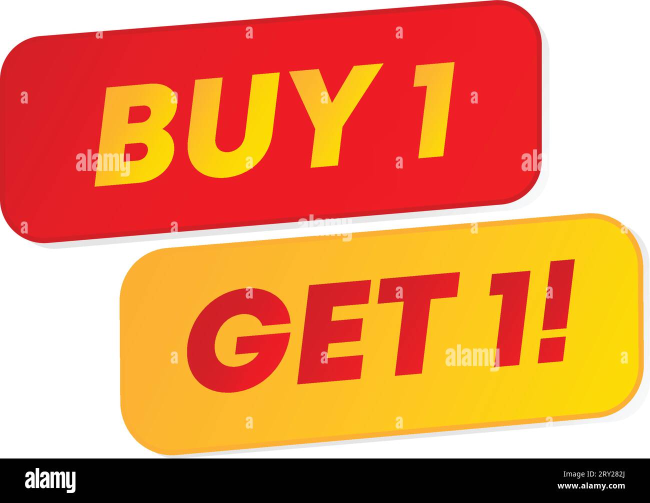 Buy 1 get 1 half price Stock Vector Images - Alamy
