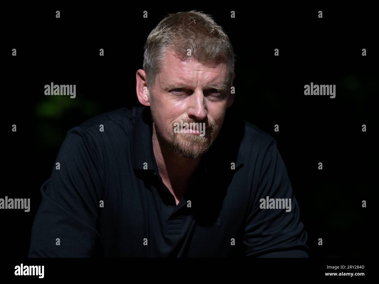PRODUCTION - 28 September 2023, Bavaria, Grünwald: Martin Gruber, actor ...