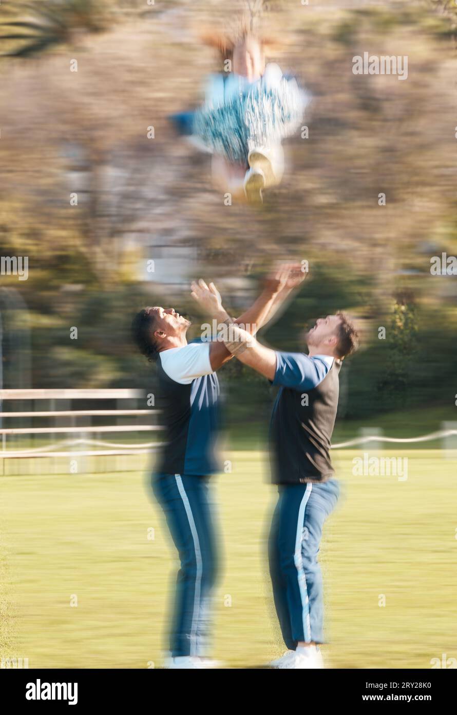 Cheerleading competition, in air hi-res stock photography and images ...
