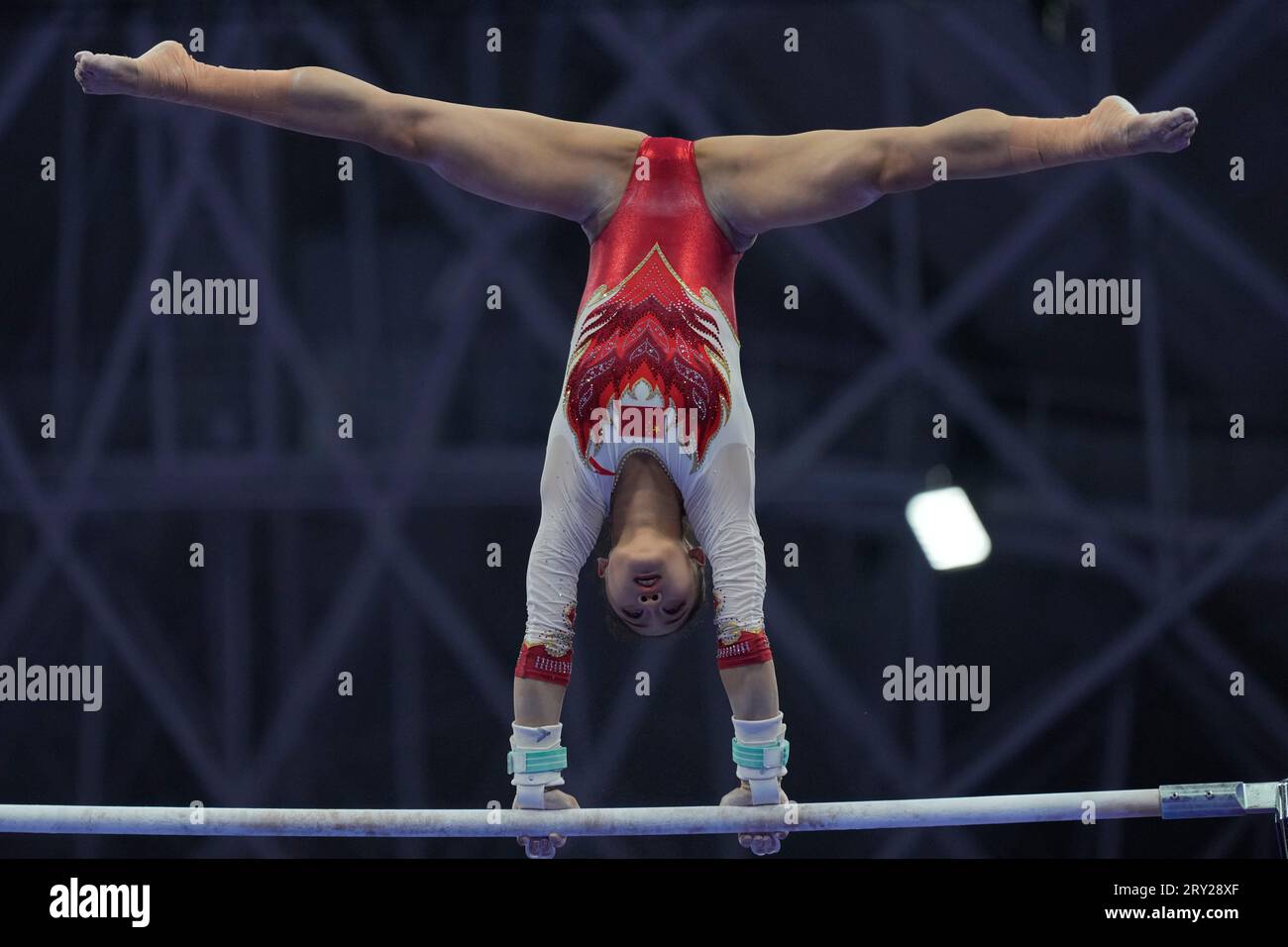 China's Zuo Tong competes on her way to a bronze medal in the Artistic ...