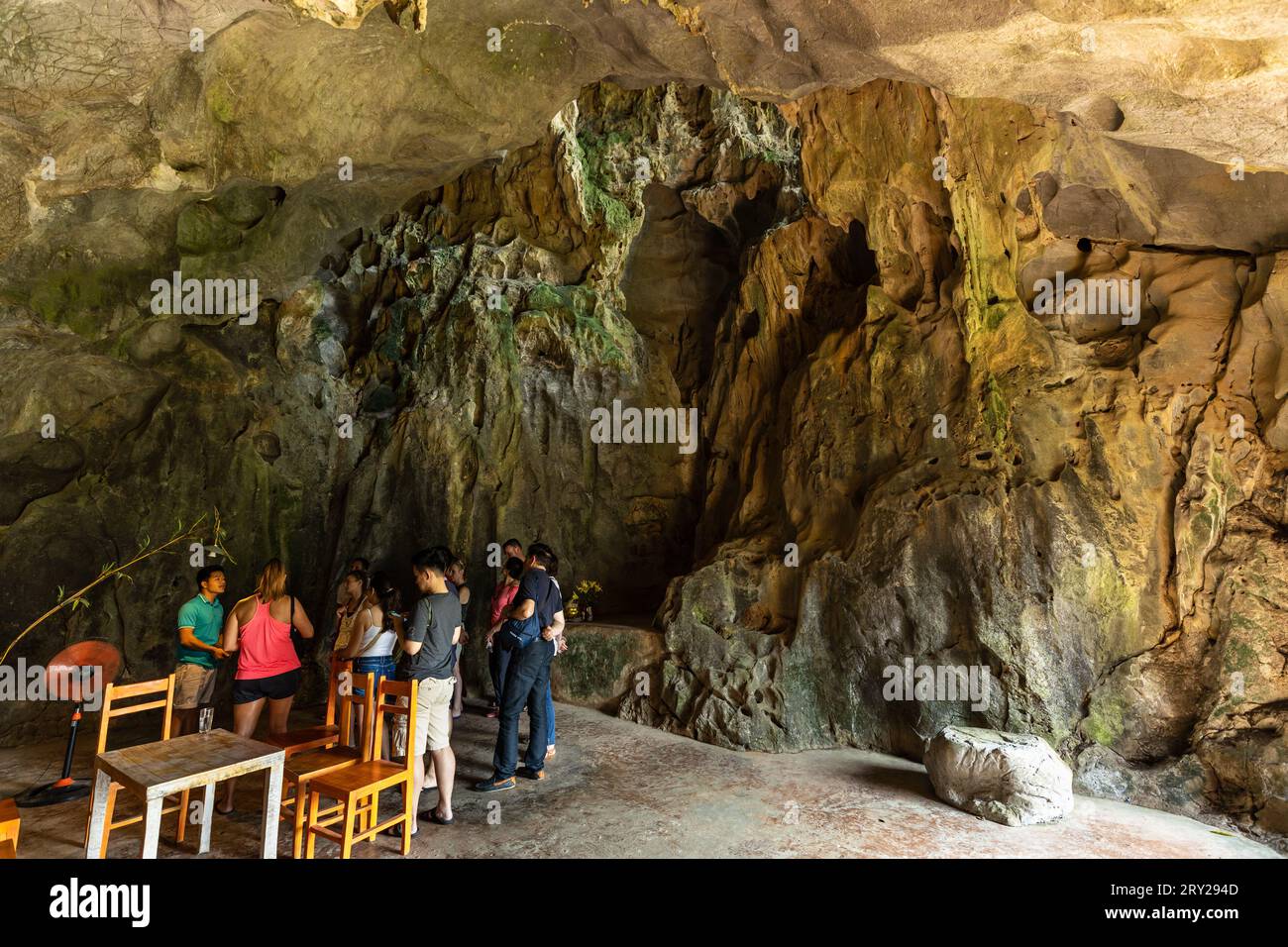 The hospital cave of Cat Pa island in Vietnam Stock Photo - Alamy