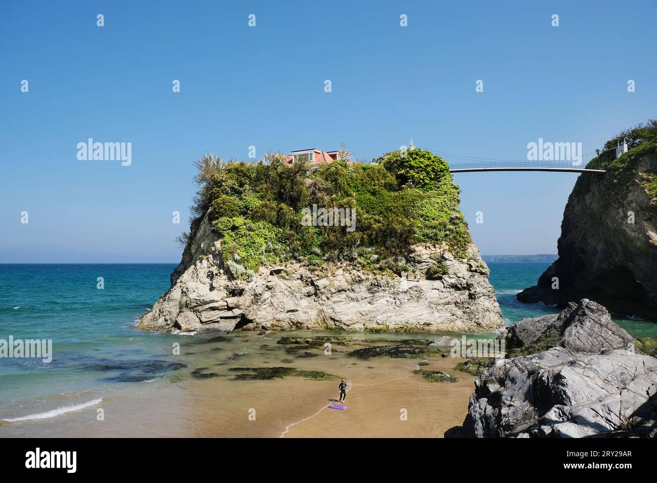 The award winning suspension bridge linking The Island and the mainland ...