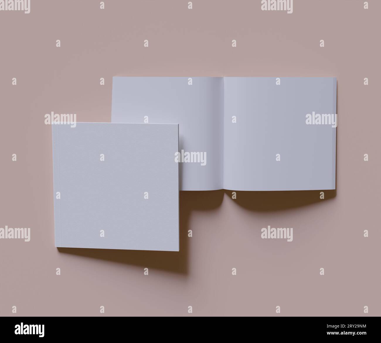 Magazine Square white color and realistic texture modelling and ...