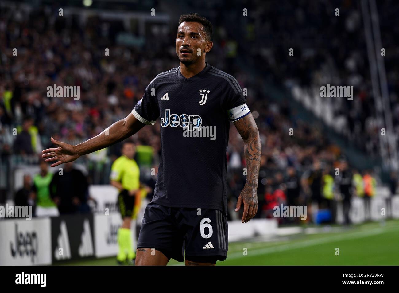 Danilo Luiz da Silva of Juventus FC celebrates during the Serie A ...